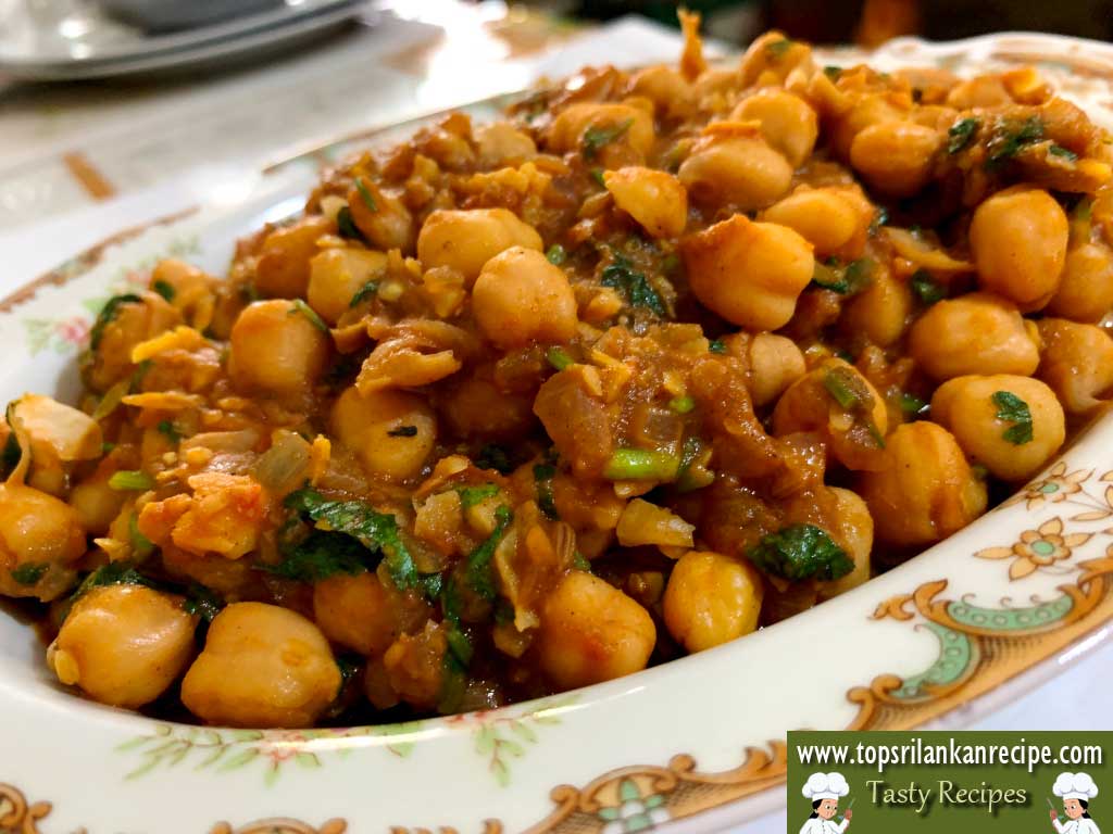 Easy Chana Masala Recipe for Chapathi (No Coconut Milk) - Jaffna